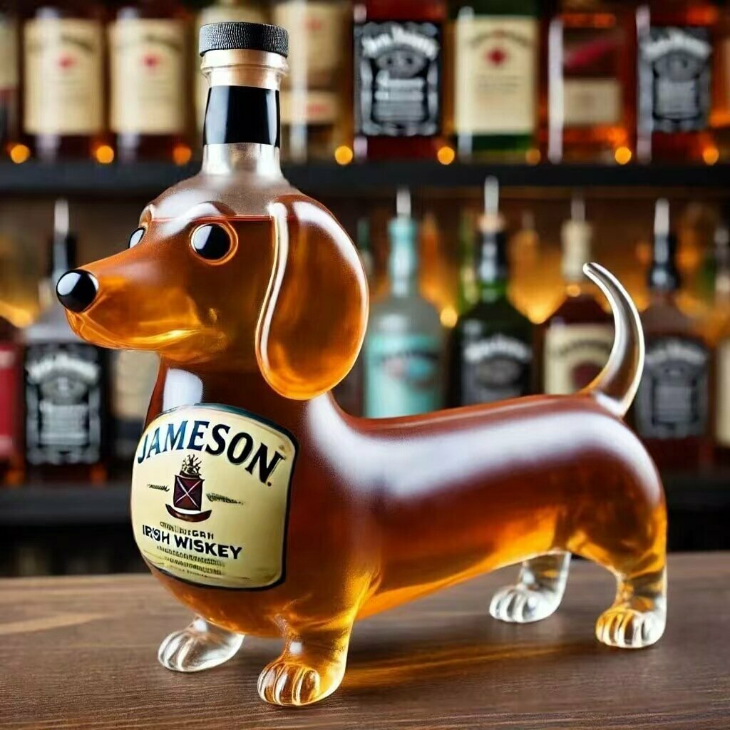Jack Daniel's Кросс-бордерная забавная бутылка виски, Форма таксы