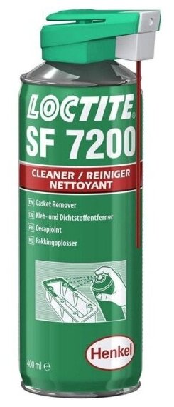 Очиститель Loctite SF 7200 для клея, герметика и нагара, спрей, 400 мл