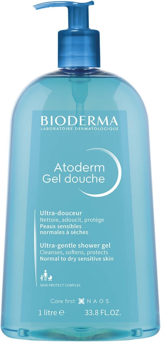 Atoderm Гель для душа Мягкий очищающий для всей семьи, 1000 мл, Bioderma