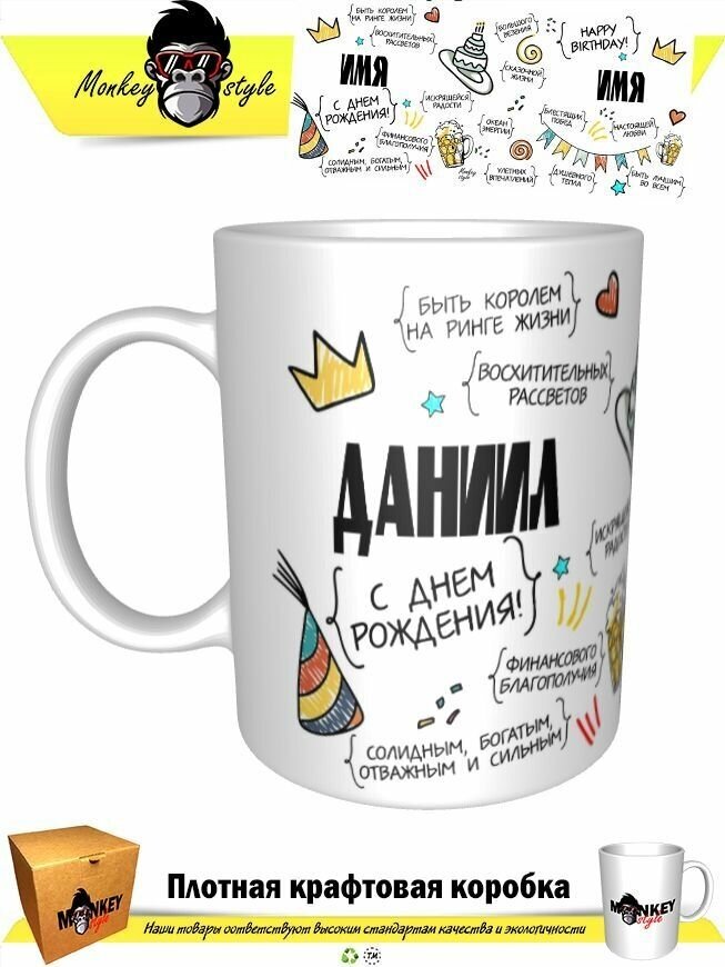 Кружка Даниил. С днем рождения