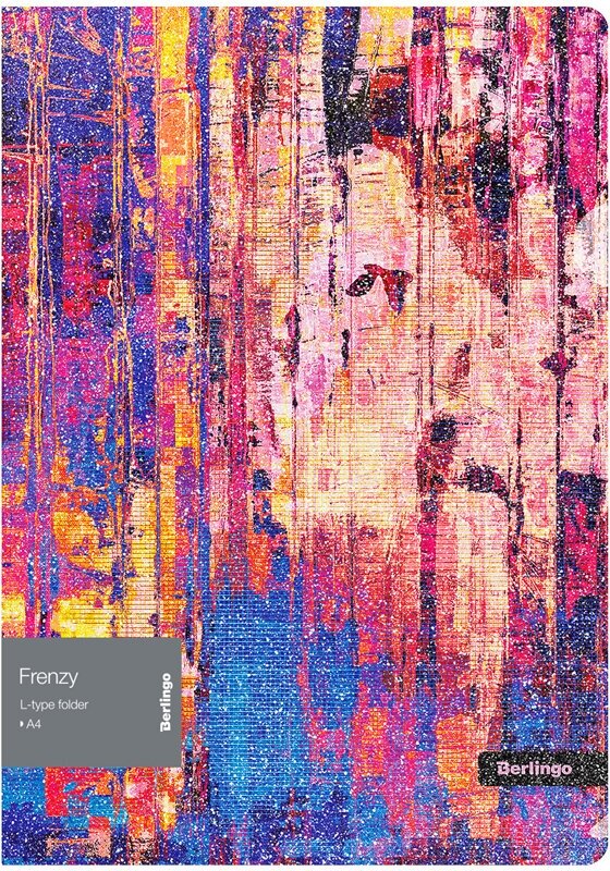 5 шт. - Папка-уголок, Berlingo Frenzy A4, 200мкм, с рисунком, с эффектом блесток, LFG_A4974/334643