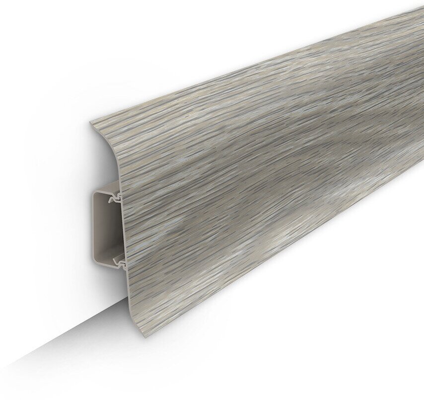 Плинтус IDEAL Классик 70мм - Ясень серый 253