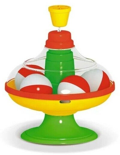 Юла с шариками, диаметр 14 см