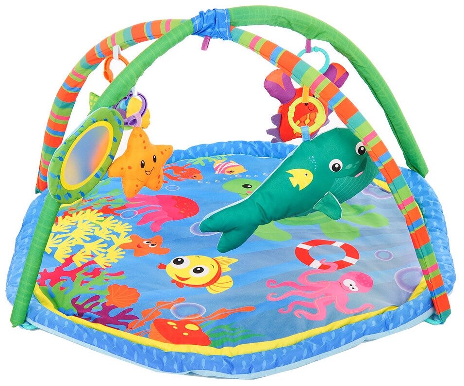 Развивающий коврик для новорожденных с игрушками Pituso Морские истории