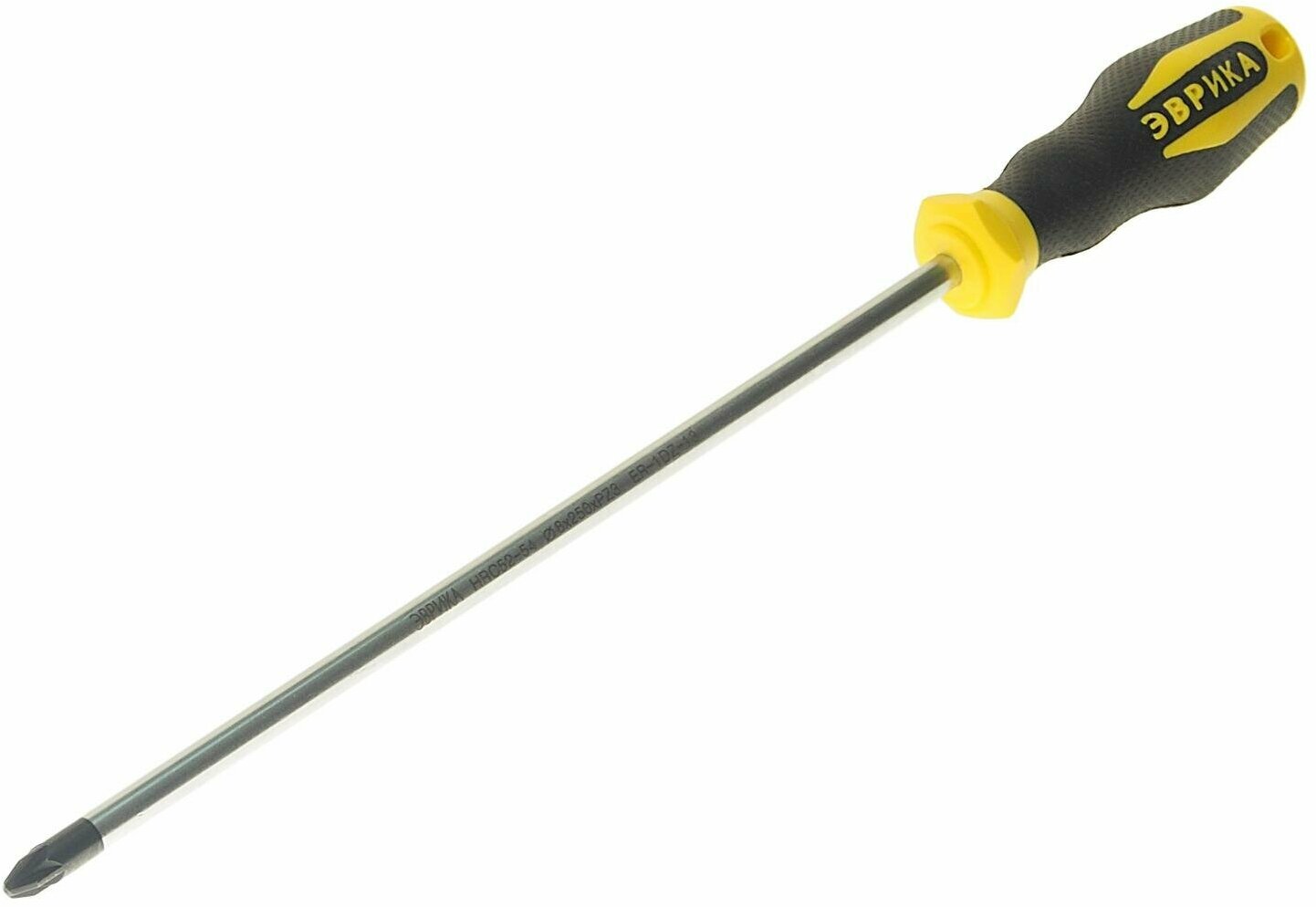 Отвертка крестовая PZ3х250мм d-8мм магнитная эврика