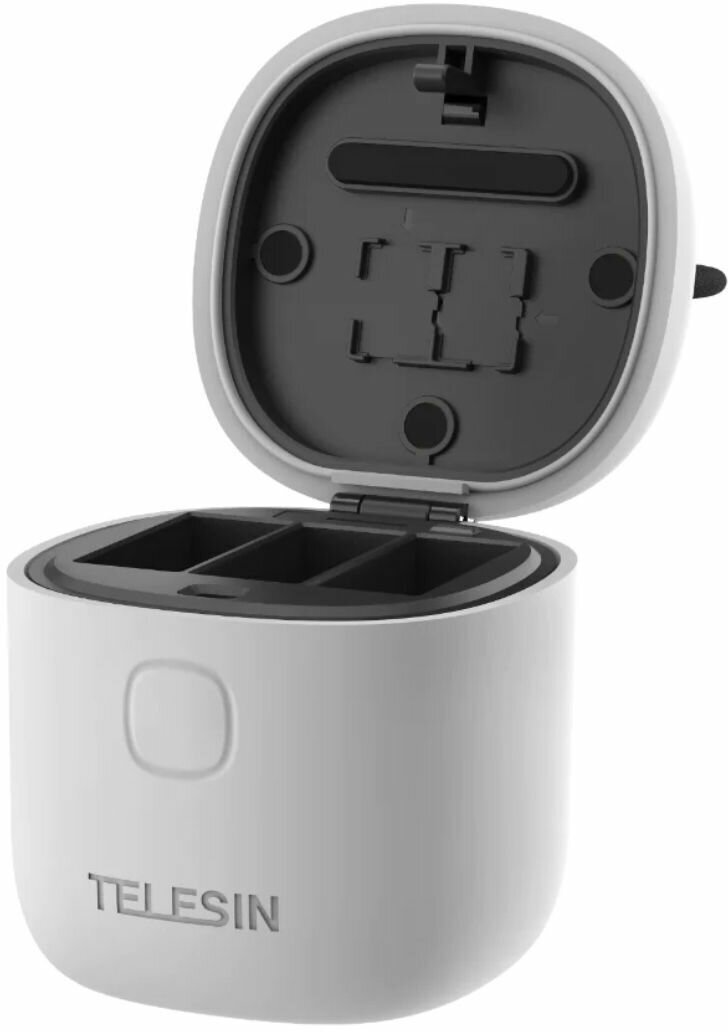 Набор зарядное устройство Telesin Allin Box с функцией быстрой зарядки на 3 слота и 3 аккумулятора GoPro Hero 12/11/10/9