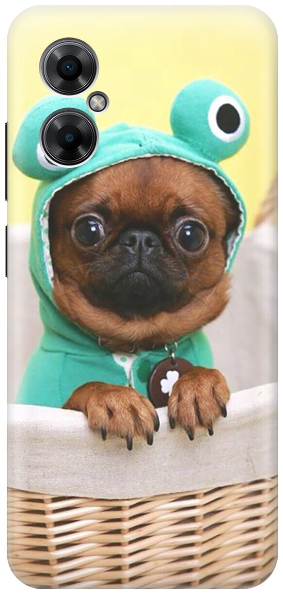 Силиконовый чехол Собака в смешной шапке на Xiaomi Poco M4 5G Global / Сяоми Поко М4 5Г