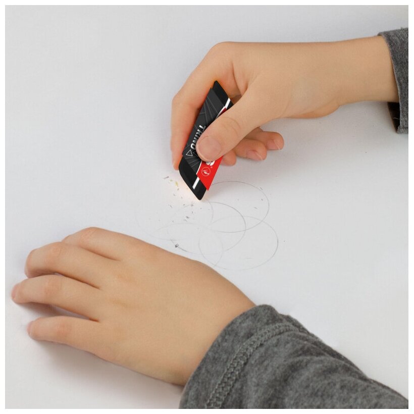 Ластик Kores TRINO треугольный, черный, ПВХ, 40504 1337957