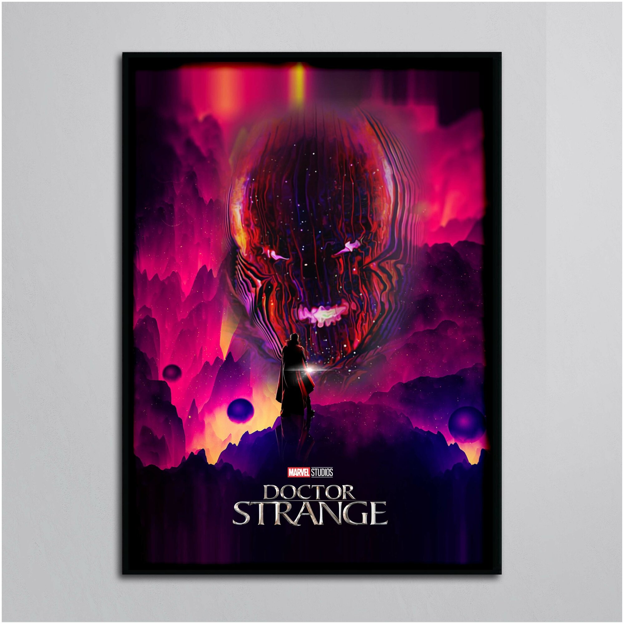 Постер без рамы/Марвел Доктор Стрэндж Фиолетовый