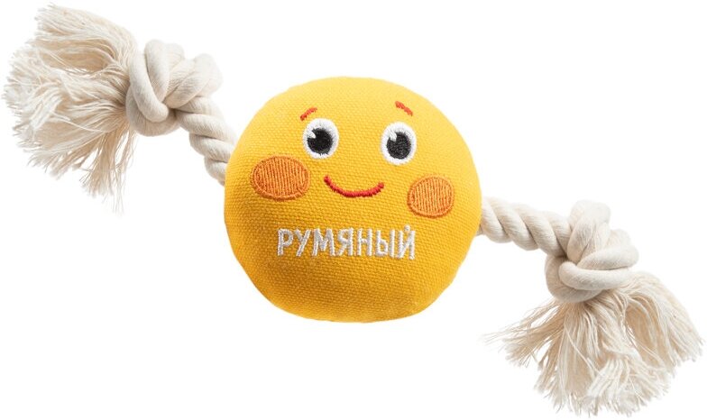 Игрушка для собак мягкая "Румяный Колобок", 85мм/250мм, Triol