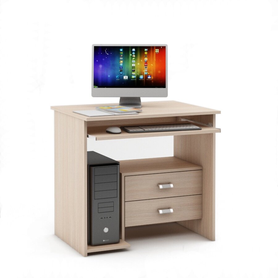 Компьютерный стол "Имидж (Арсенал) 33", 80x60x75см, отделение для системного блока