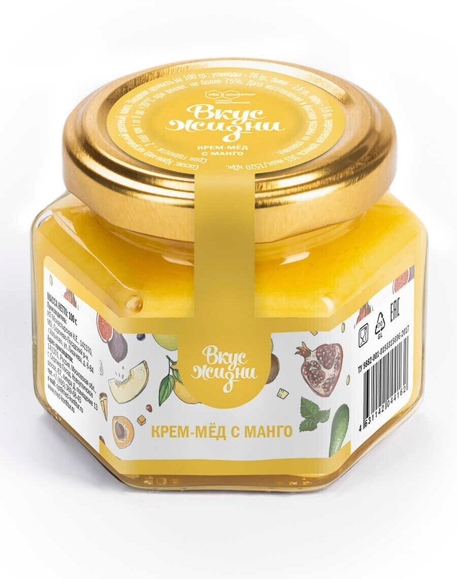 Крем-мёд с манго Вкус Жизни 150 гр