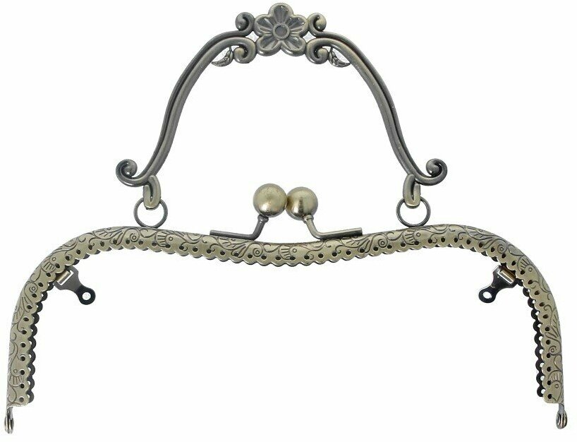 Gamma FER-05 Застежка для сумки "фермуар" 20.5 x 7 см 5х1 шт. №02 под состаренную бронзу