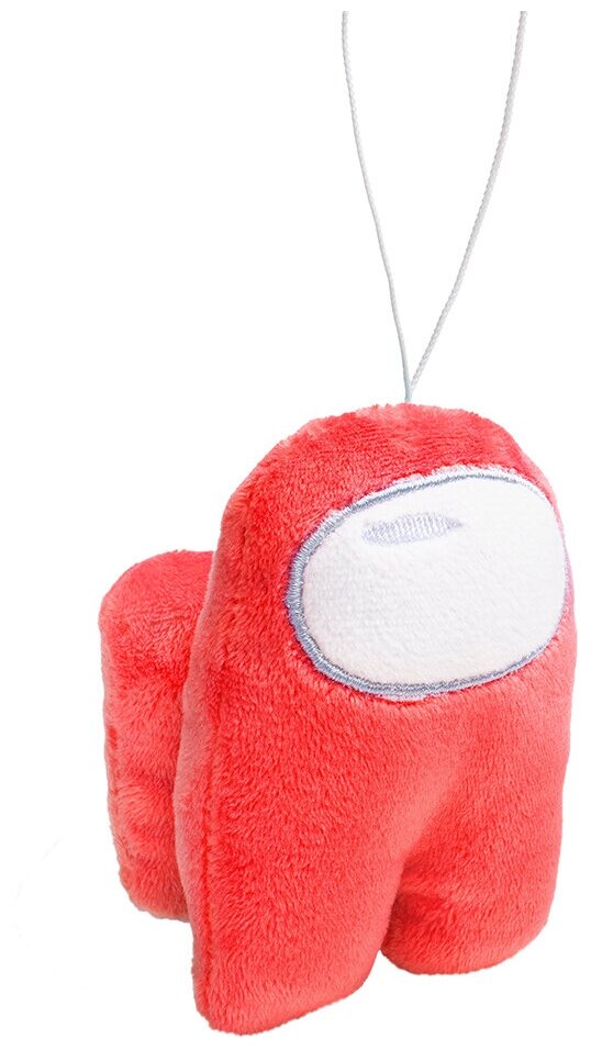 Мягкая игрушка-брелок Among Us (Амонг Ас), красный, 10 см, S+S Toys