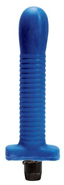 Синий многоскоростной силиконовый вибратор - 18 см. (арт. 6667)