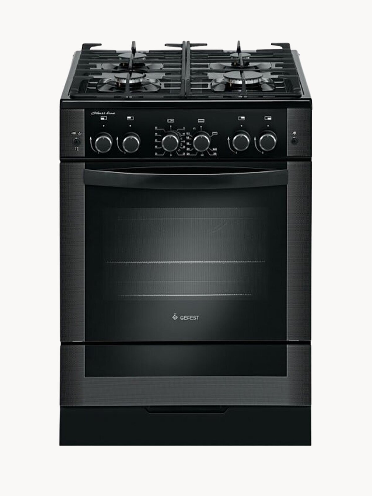 Газовая плита Gefest ПГ 6500-02 0044 60 см, 52 л, 4 конфорки, черный