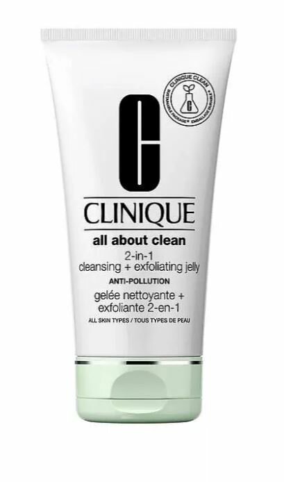 CLINIQUE Очищающее и отшелушивающее желе 2-в-1 Anti-Pollution, 150 мл