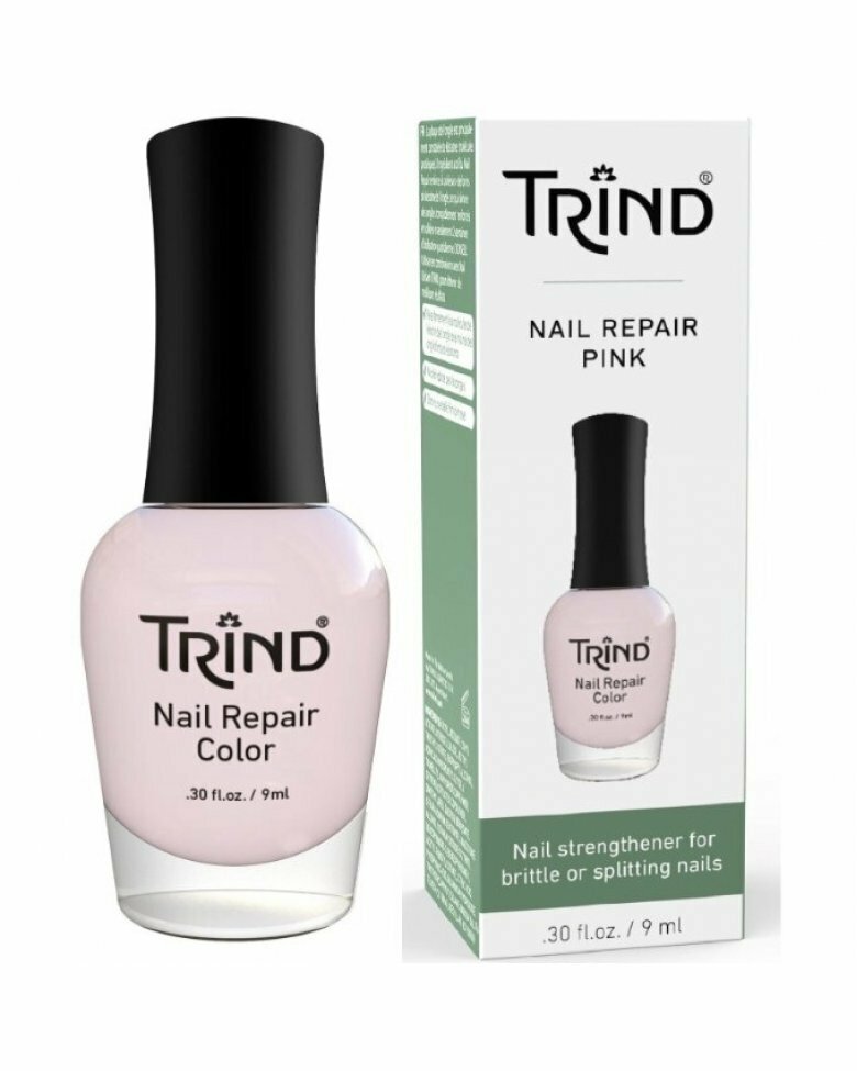 Trind, Nail Repair Color Pink, Укрепитель ногтей цветной, розовый, №7, 9 мл