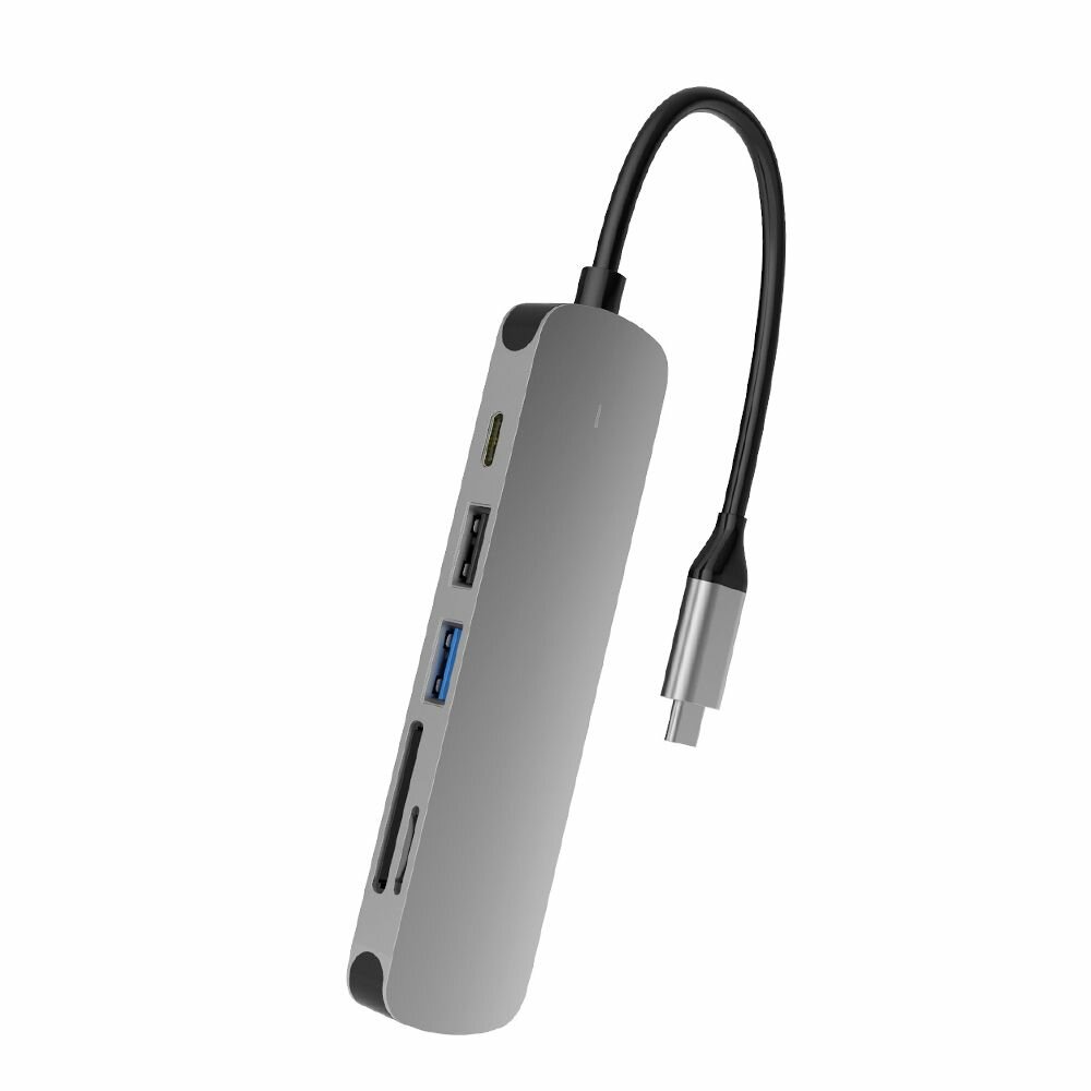 Переходник USB HUB / Разветвитель 6 в 1 COTECi Business Style (HDMl, USB, SD, PD)