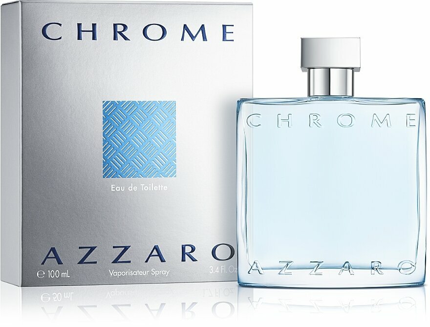 Туалетная вода Azzaro "Chrome", мужская, шипровая, свежая, цитрусовая, 100мл