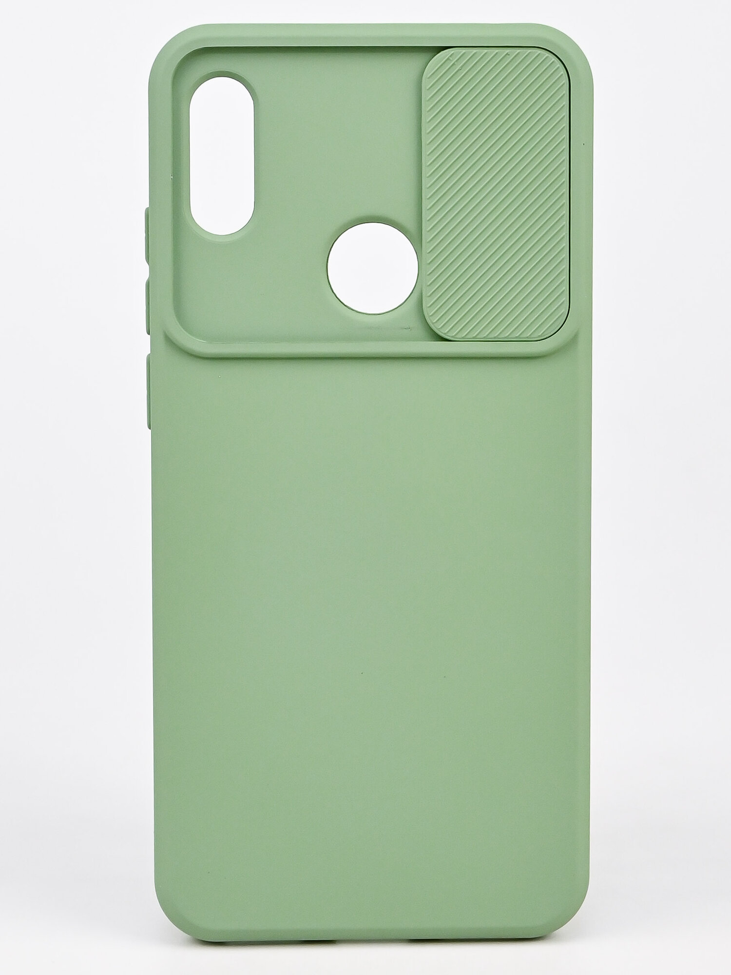 Силиконовый чехол бампер на Хуавей 8А, Y6 (2019) со шторкой, защитная противоударная накладка на телефон Huawei 8A, Y6 (2019) с защитой камеры