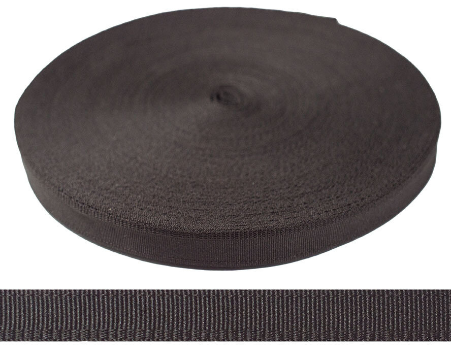 Тесьма брючная 15 мм, 50 метров, коричневая