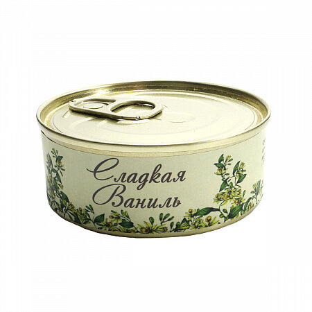 Эко свеча в жестяной банке сладкая ваниль (размер 7,5 х 3 см.), 1 шт.