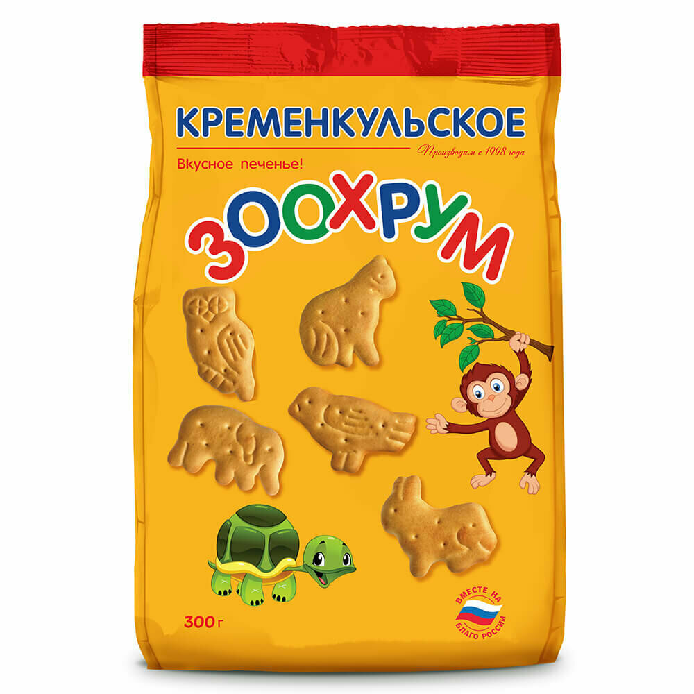 Печенье затяжное Зоохрум кременкульское сливочное , 300 г * 3 шт.