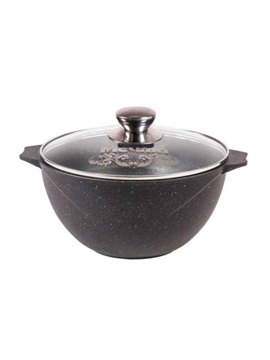 Казан для плова 10л со стекл. крышкой