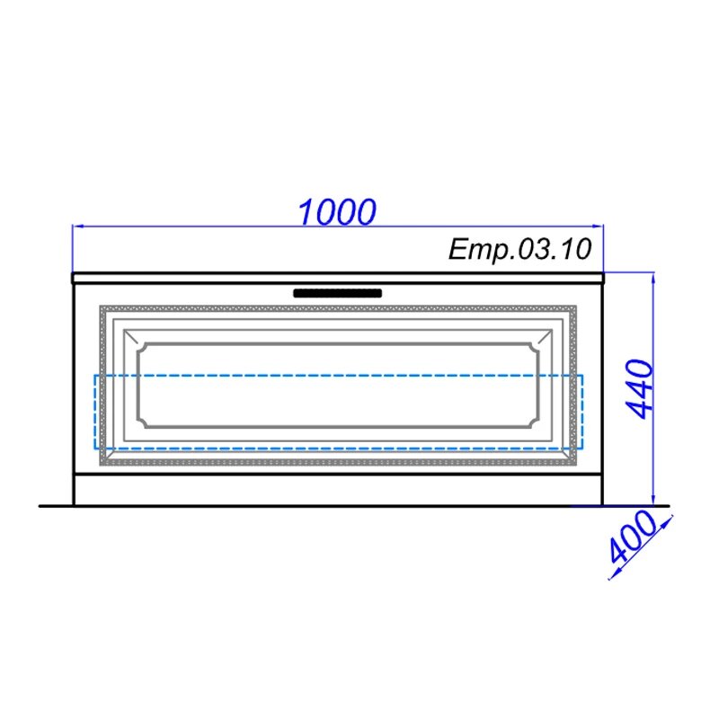 Тумба, 100 см, белая, Aqwella Империя