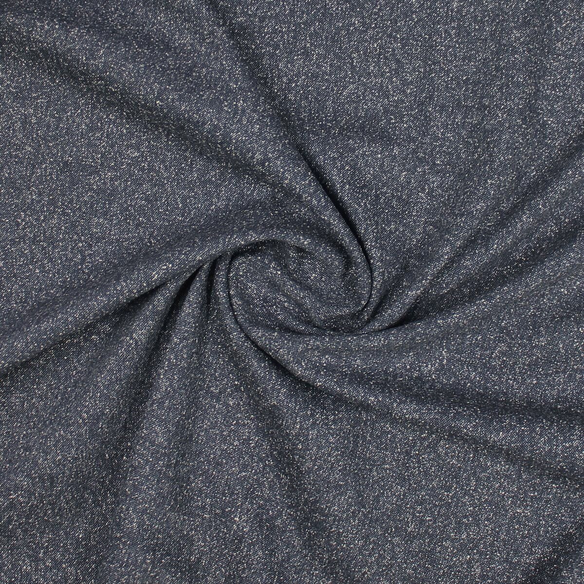 Твид "Италия", шерсть, 13%-шелк, 41%-шерсть, 46%-акрил, синий, отрез, 145 см x 3 м