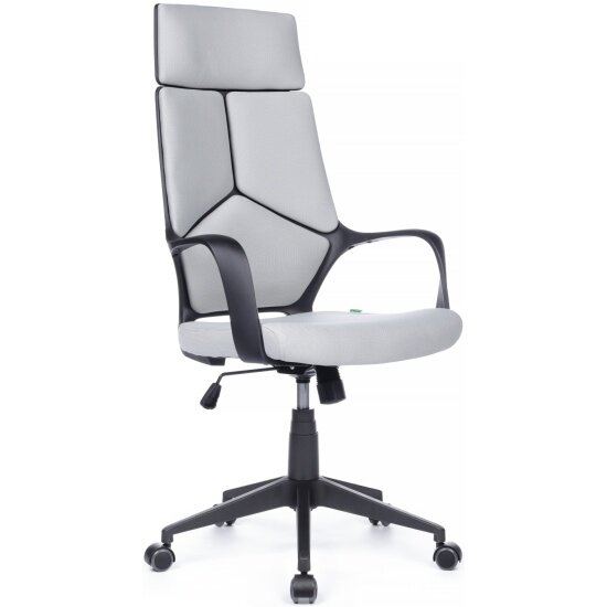Кресло офисное Riva Chair RIVA DESIGN Iq Rv RCH 8989 Черный пластик/Светло-серый