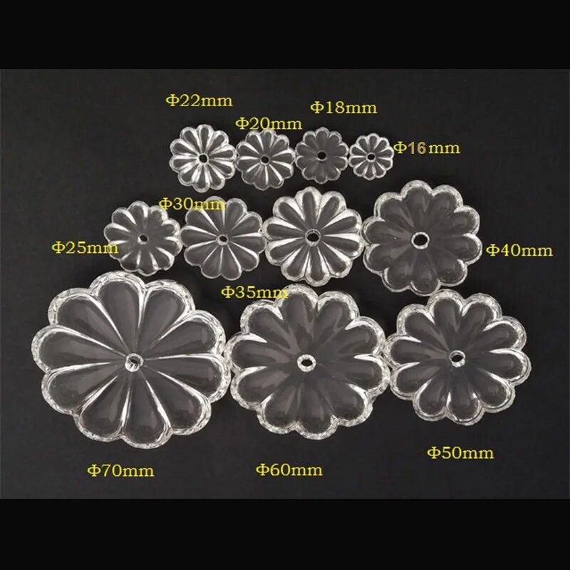 Хрустальная розетка для люстры Camal, 60mm 8pcs