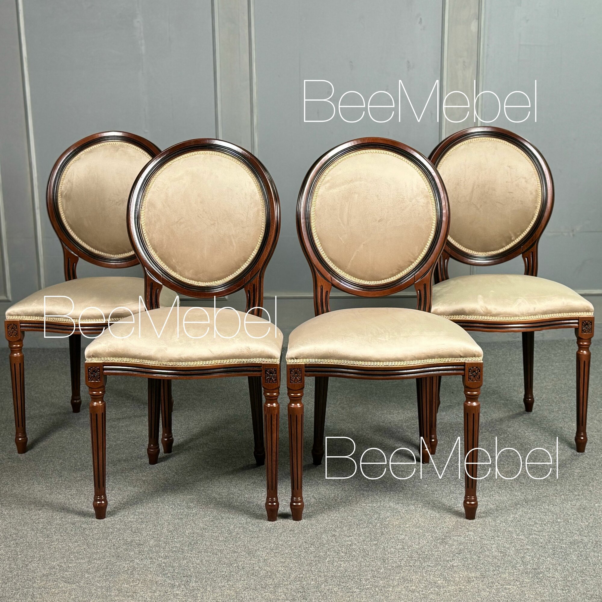 Стул"Медальон" из массива бука 4шт