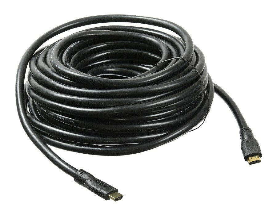 Кабель аудио-видео Buro HDMI 2.0 HDMI (m)/HDMI (m) 20м. позолоч. конт. черный (BHP HDMI 2.0-20)