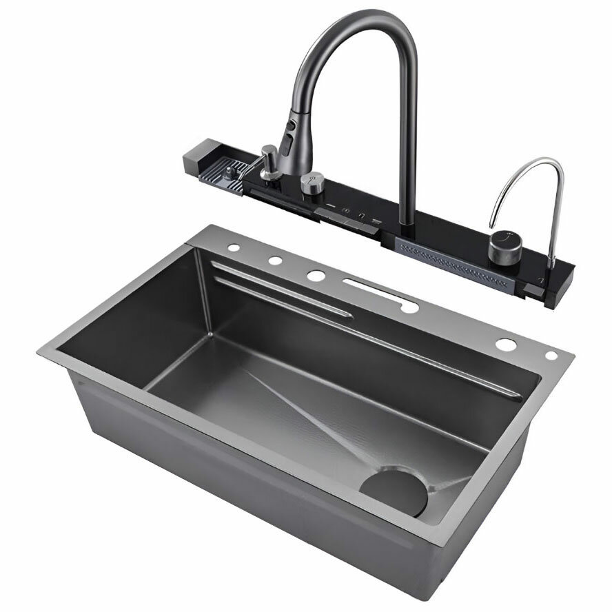 Кухонная мойка Cerutti Gloria Nano Black 46х75 10356