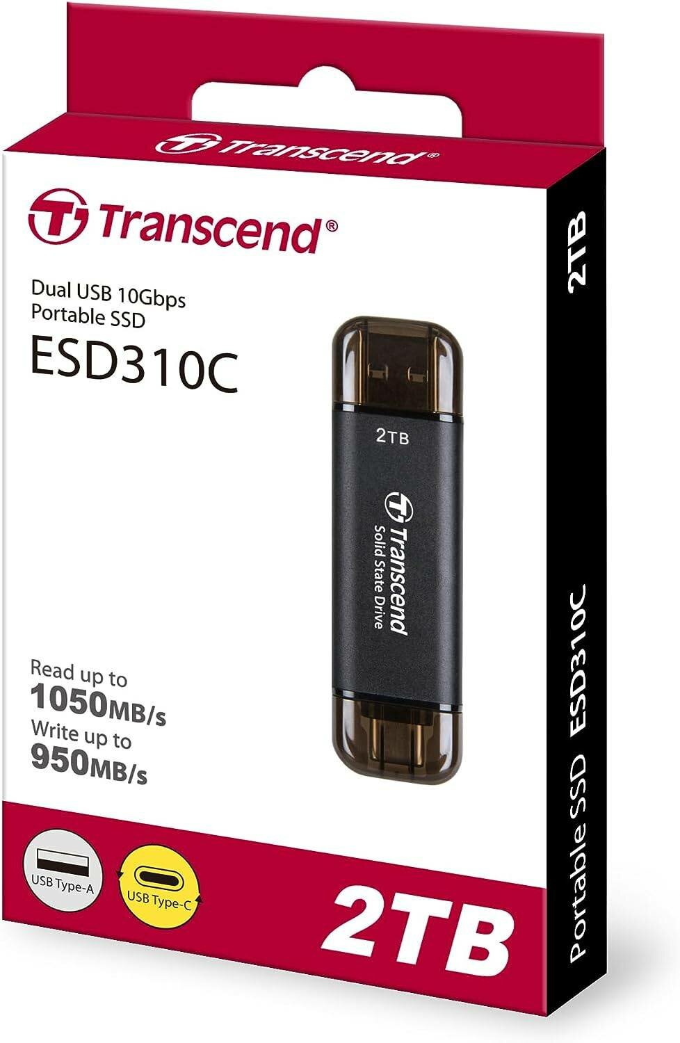 Внешний SSD накопитель Transcend "USB-C", USB 3.0, 1Tb, TS1TESD310C
