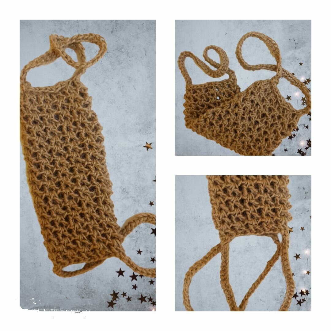 Большая мочалка из джута