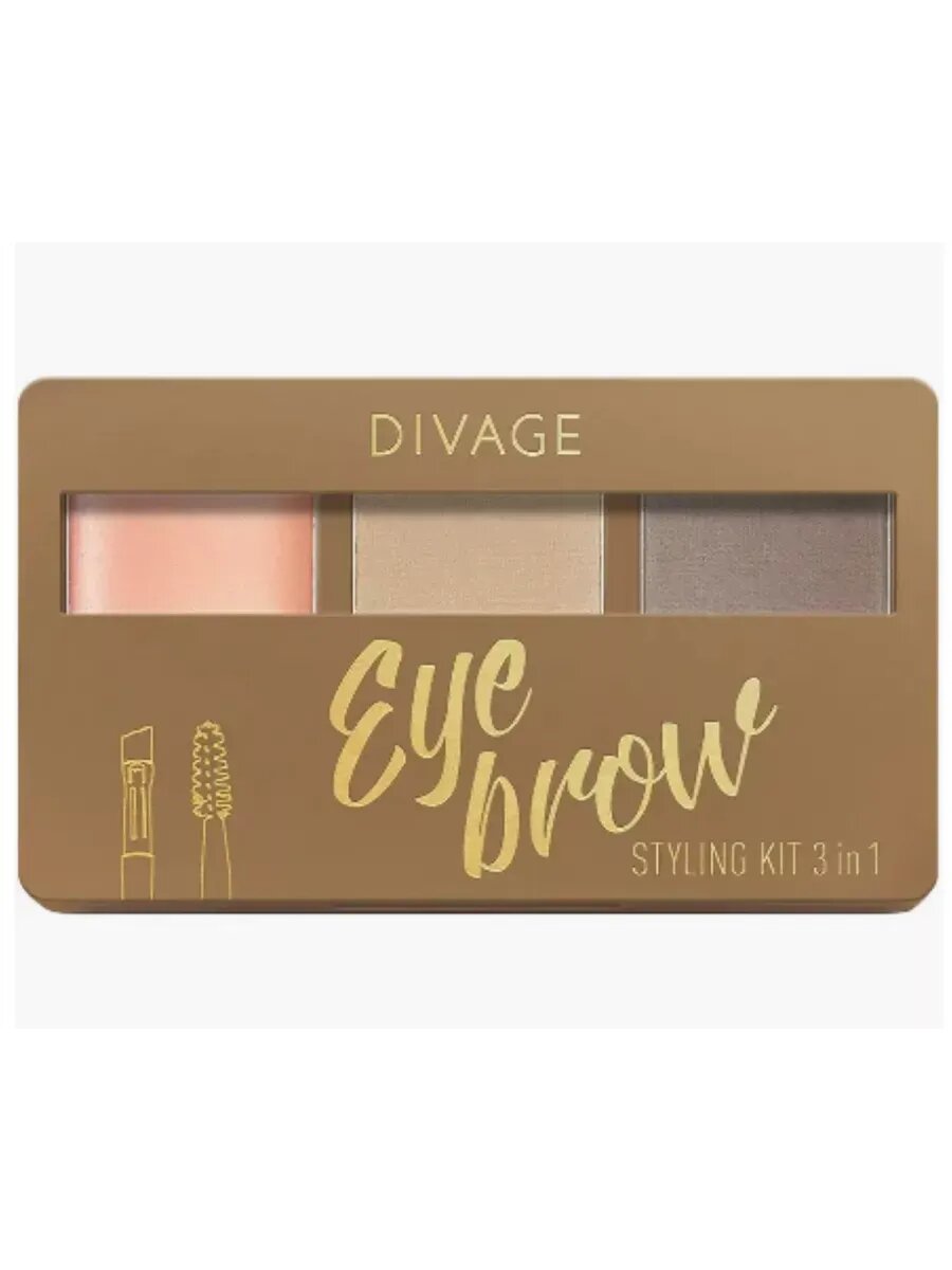 Набор: тени для бровей + воск для бровей Eyebrow Styling