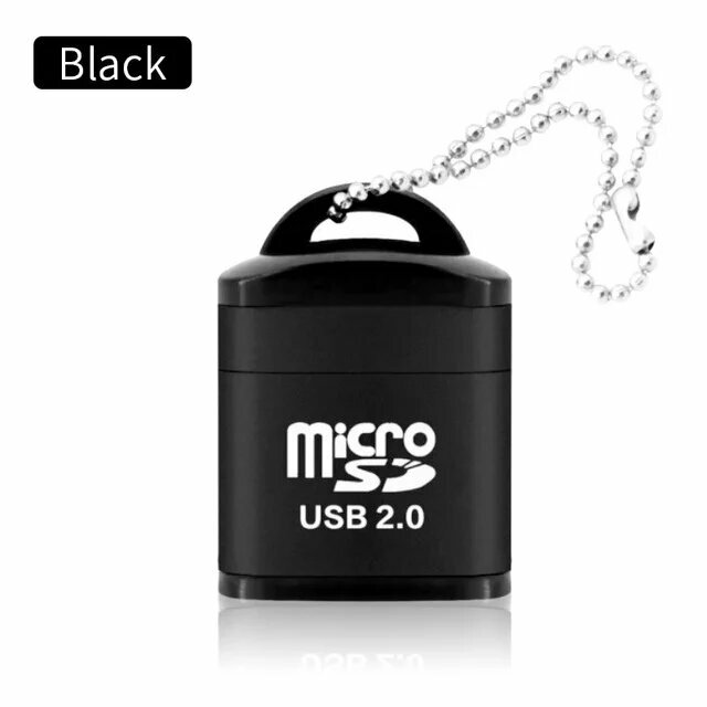 1/2 шт. высокоскоростной USB 2,0 кардридер TF Micro SD адаптер карты памяти для 1PCS Black