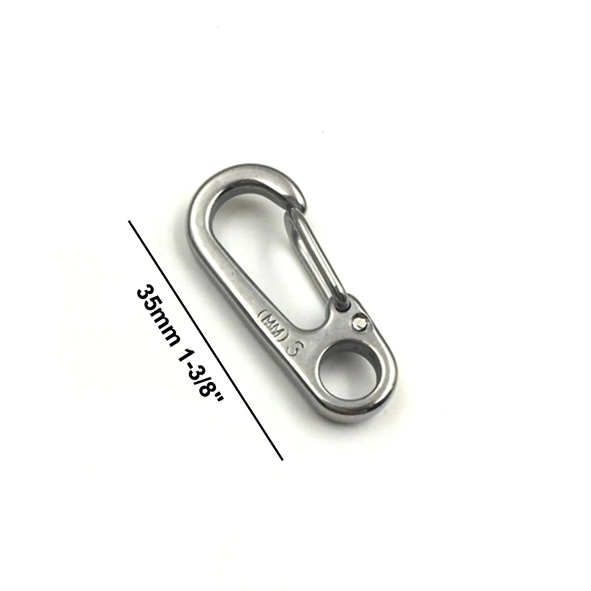 1x застежка-карабин из нержавеющей стали, застежки-карабины, зажимы для пружинных ворот, кожаная сумка для домашних животных, поводка, ремешок, лямка, брелок