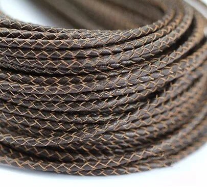 REGELIN Круглый кожаный шнур 3мм 2 метра dark brown