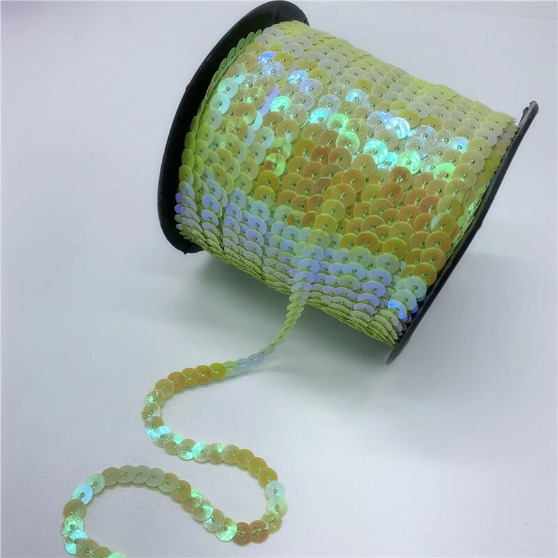 Лента из пайеток бирюзовых 6 мм, Color: 12