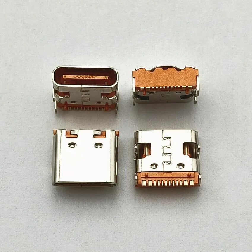 NIUKETAT Type-C 16pin Коннектор оранжевый, 30шт
