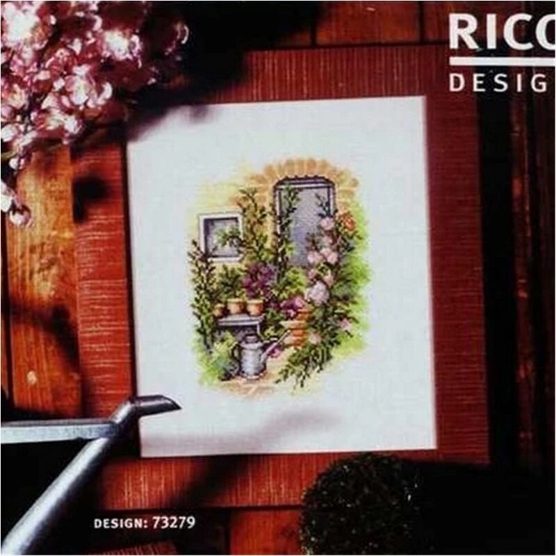 Набор для вышивки крестом Rico Design 73279, 18ct-white-dixian