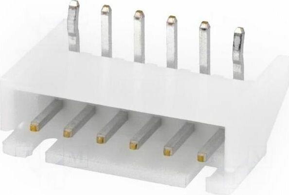 Разъем JST S6B-XH-A-1(LF)(SN) Провод плата гнездо "папа" XH 2500мкм PIN6 THT 250В 3А 1шт