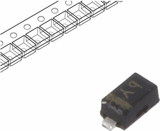 Диод INFINEON BAT5402VH6327XTSA1 выпрямительный Шоттки, SMD, 30В, 0,2А, SC79, 230мВт, 1 шт