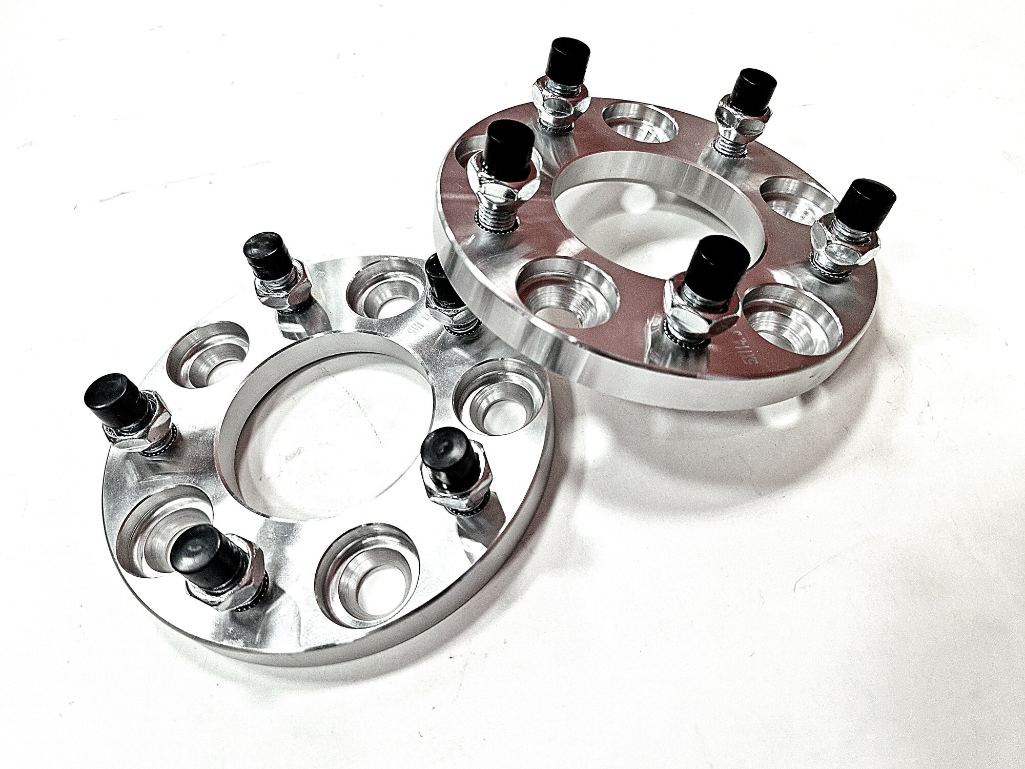 Проставка ступичная 5х114,3 ( 2 шт ), алюминий, толщина 15 мм, центральное отверстие 67.1 мм, резьба на шпильках 12 х 1,5