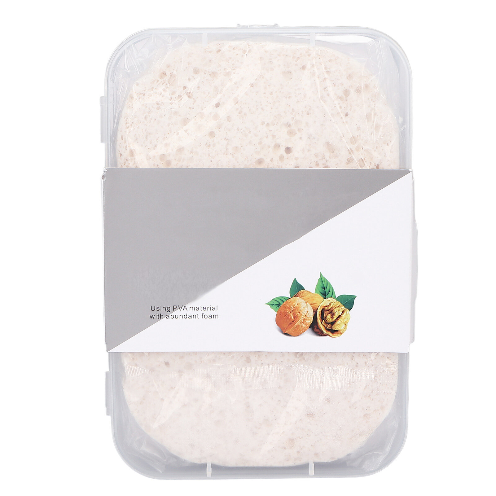 Сжатая губчатая губка для лицевой губки с чистящей губкой