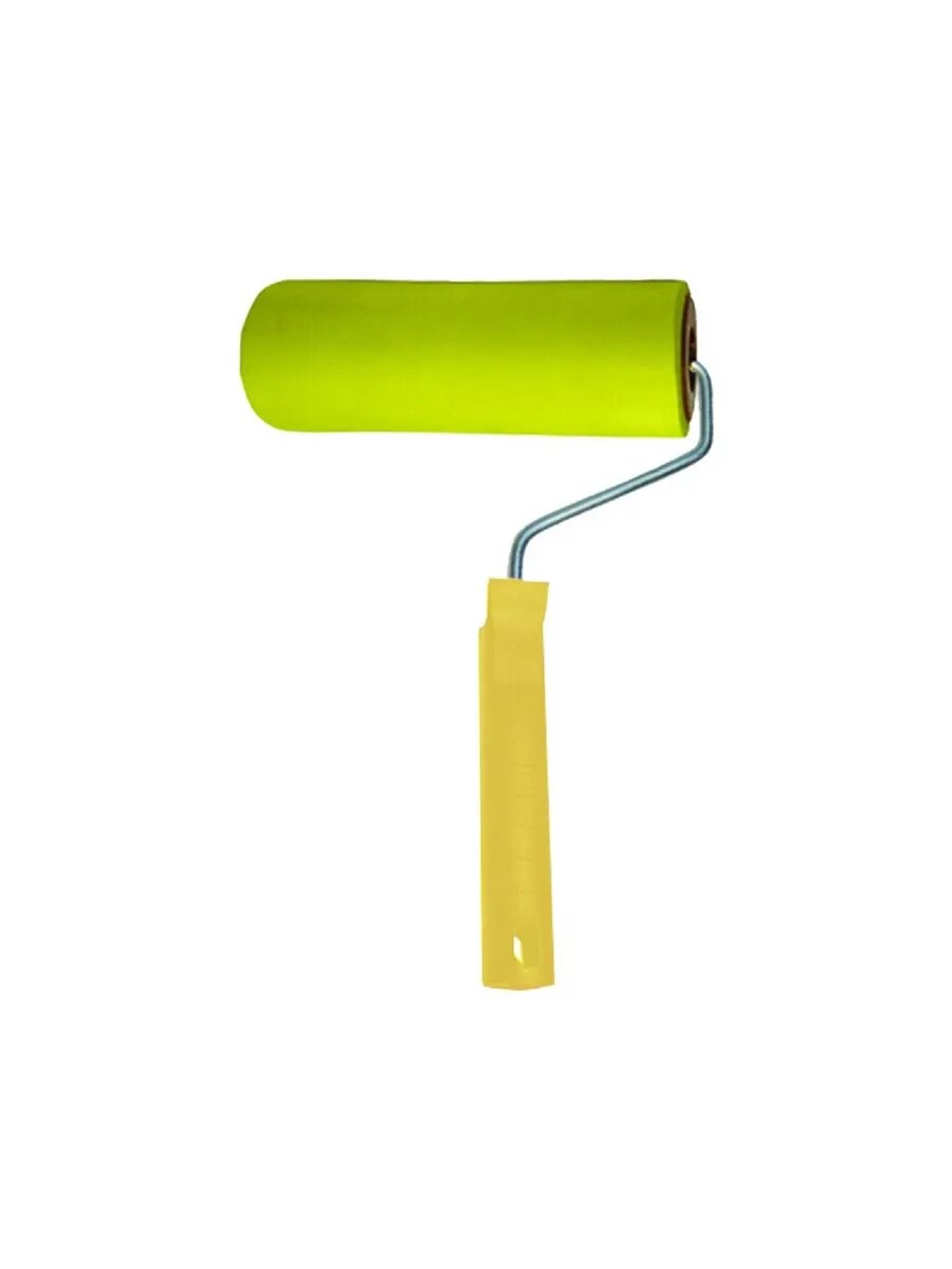 Валик Biber 31752, обойный, прижимной, с бюгелем, 150мм, быстросъемный, желтый